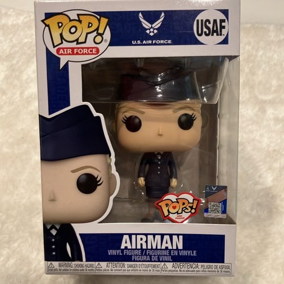 Funko | Accents | Funco Pops Female Airman Us Air Force Vinyl Figurine | Poshmark